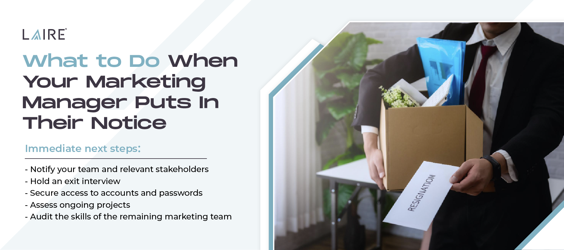 What to Do When Your Marketing Manager Puts in Their 2-Week Notice